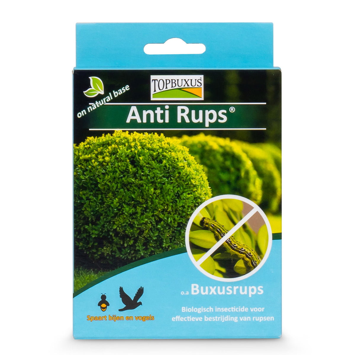 TOPBUXUS Anti Rups® - tegen Buxusrups - 5x3g voor 200m2 Buxus